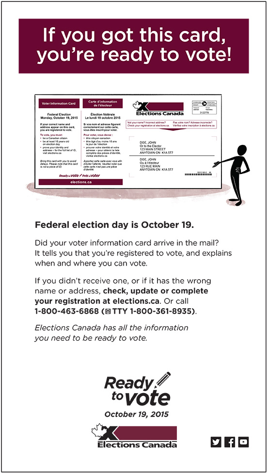 Advertising Campaign for the 2015 General Election – Elections Canada