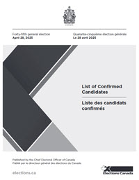 List of confirmed candidates for the 2025 federal election – 45th ...