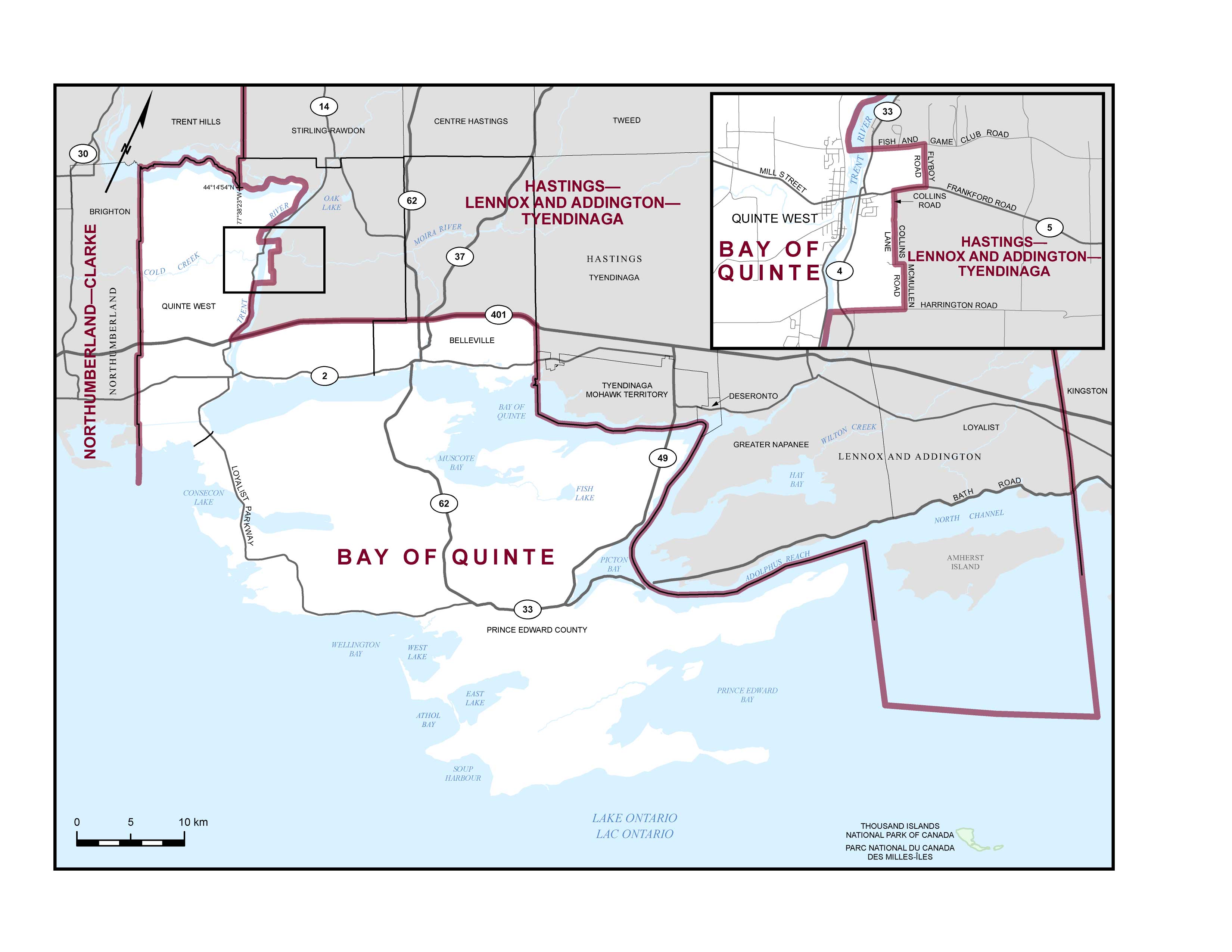 Bay of Quinte | Maps and Boundary Descriptions – 2023 Representation ...