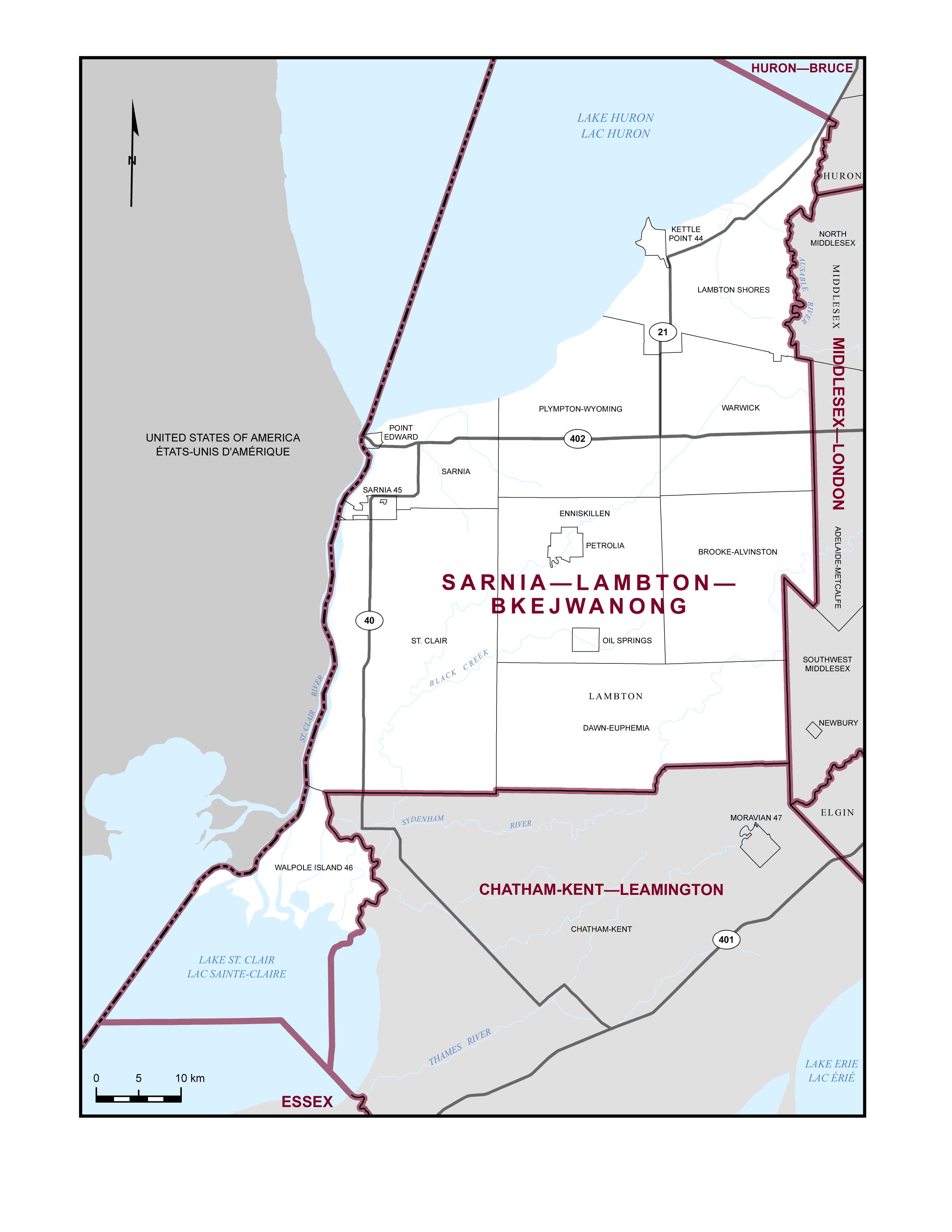 Sarnia–Lambton–Bkejwanong | Maps and Boundary Descriptions – 2023 ...